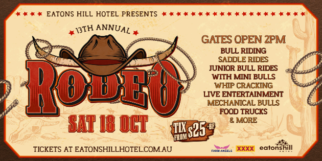 Annual Rodeo Tickets at Eatons Hill Hotel - Outdoors (Eatons Hill, QLD ...