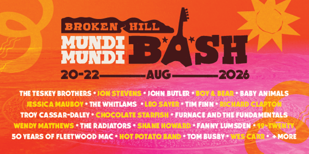 Broken Hill Mundi Mundi Bash Tickets at Mundiville (Broken Hill, NSW ...
